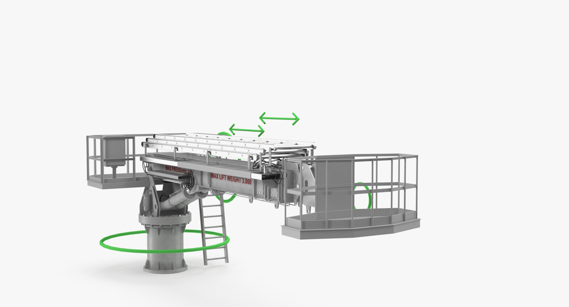 Hydraulic Ladder Lift Rigged 3D Model - TurboSquid 1297564