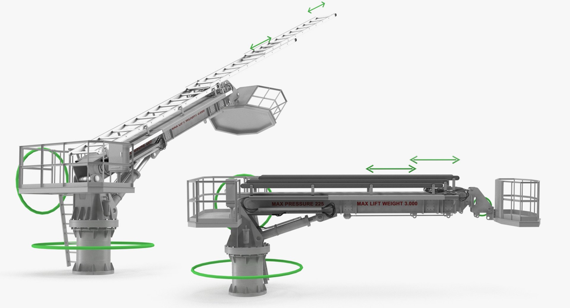 Hydraulic Ladder Lift Rigged 3D Model - TurboSquid 1297564