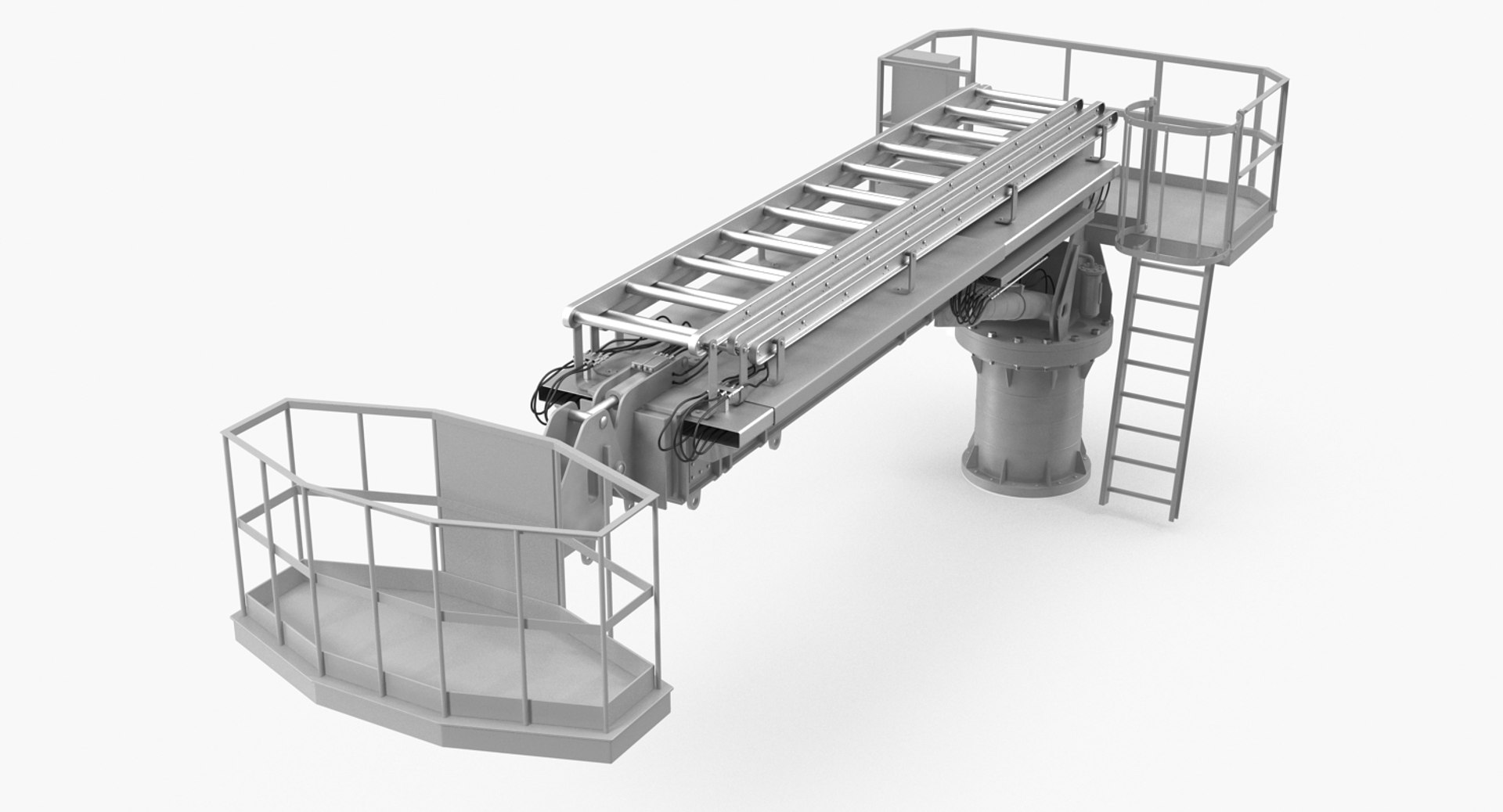 Hydraulic Ladder Lift Rigged 3D Model - TurboSquid 1297564