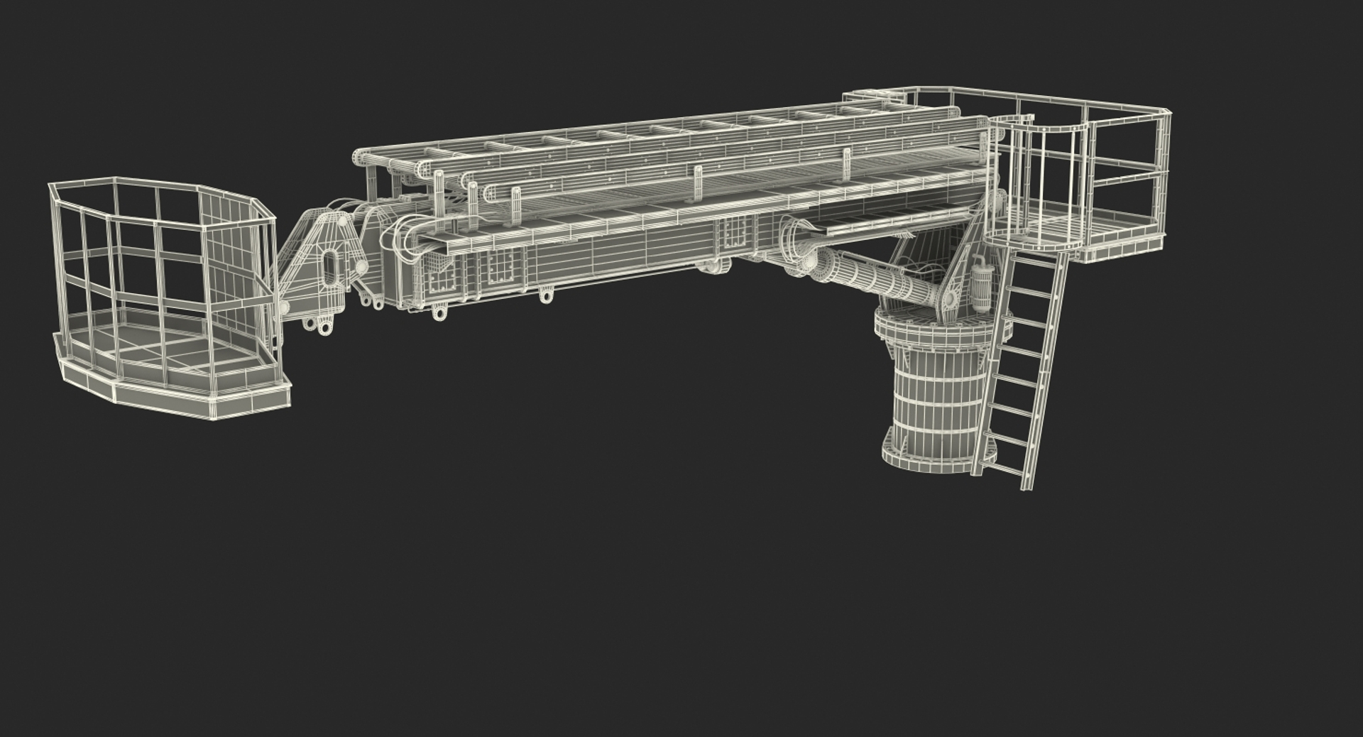 Hydraulic Ladder Lift Rigged 3D Model - TurboSquid 1297564