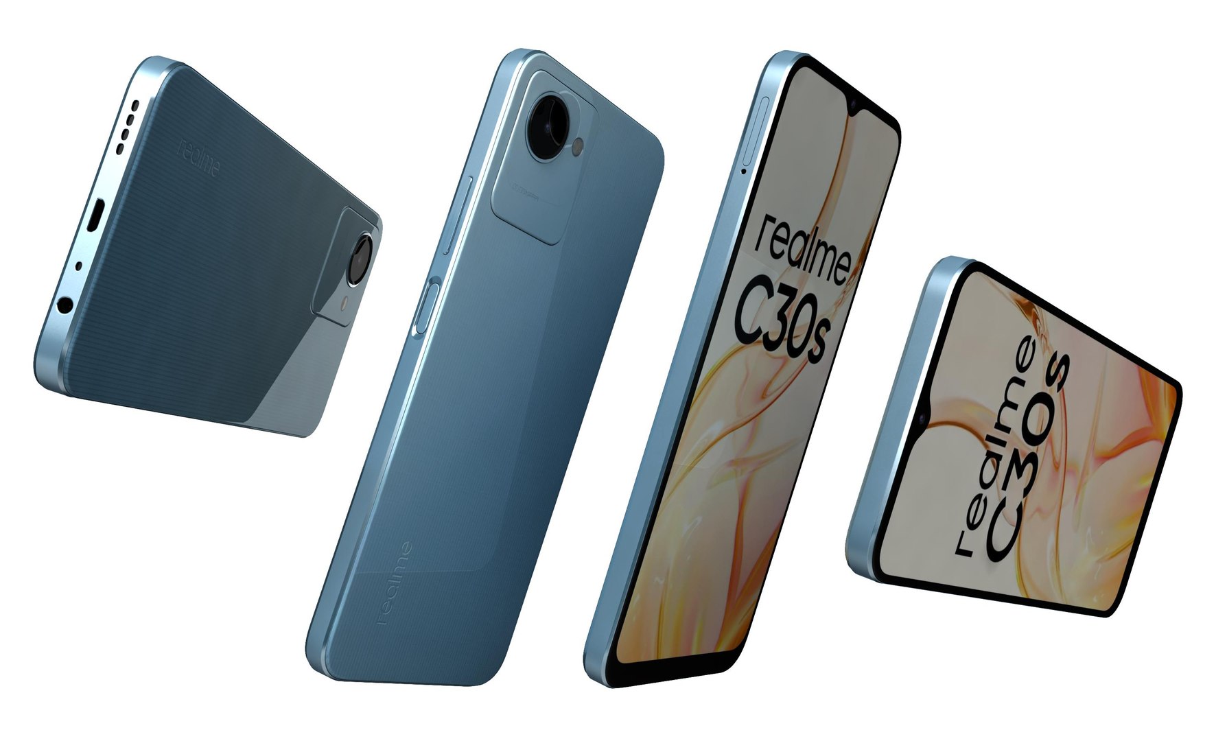Realme C30s Blue 3D model - TurboSquid 1963937