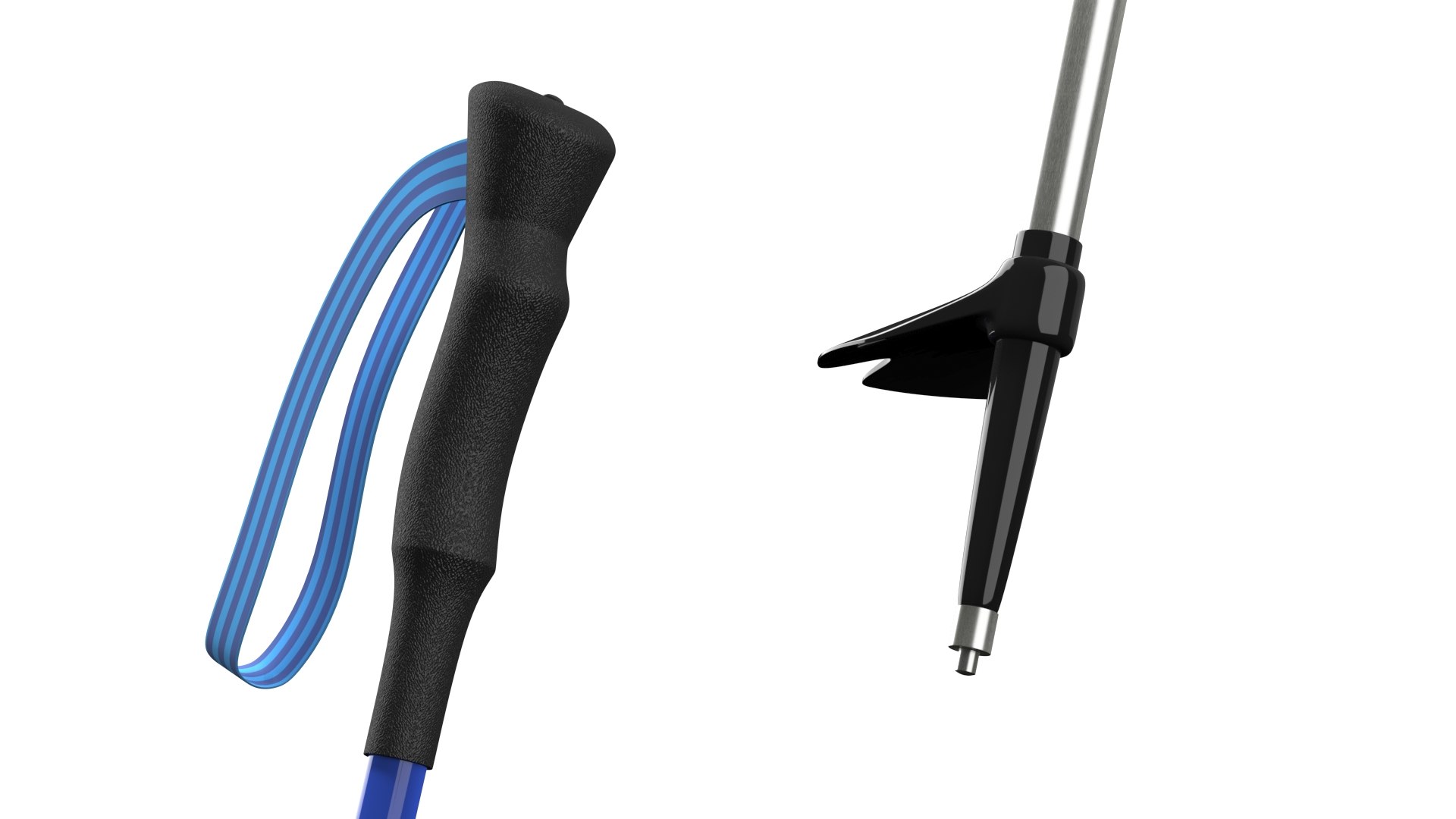 3D Adjustable Trekking Poles With Ergonomic Grips Model - TurboSquid ...
