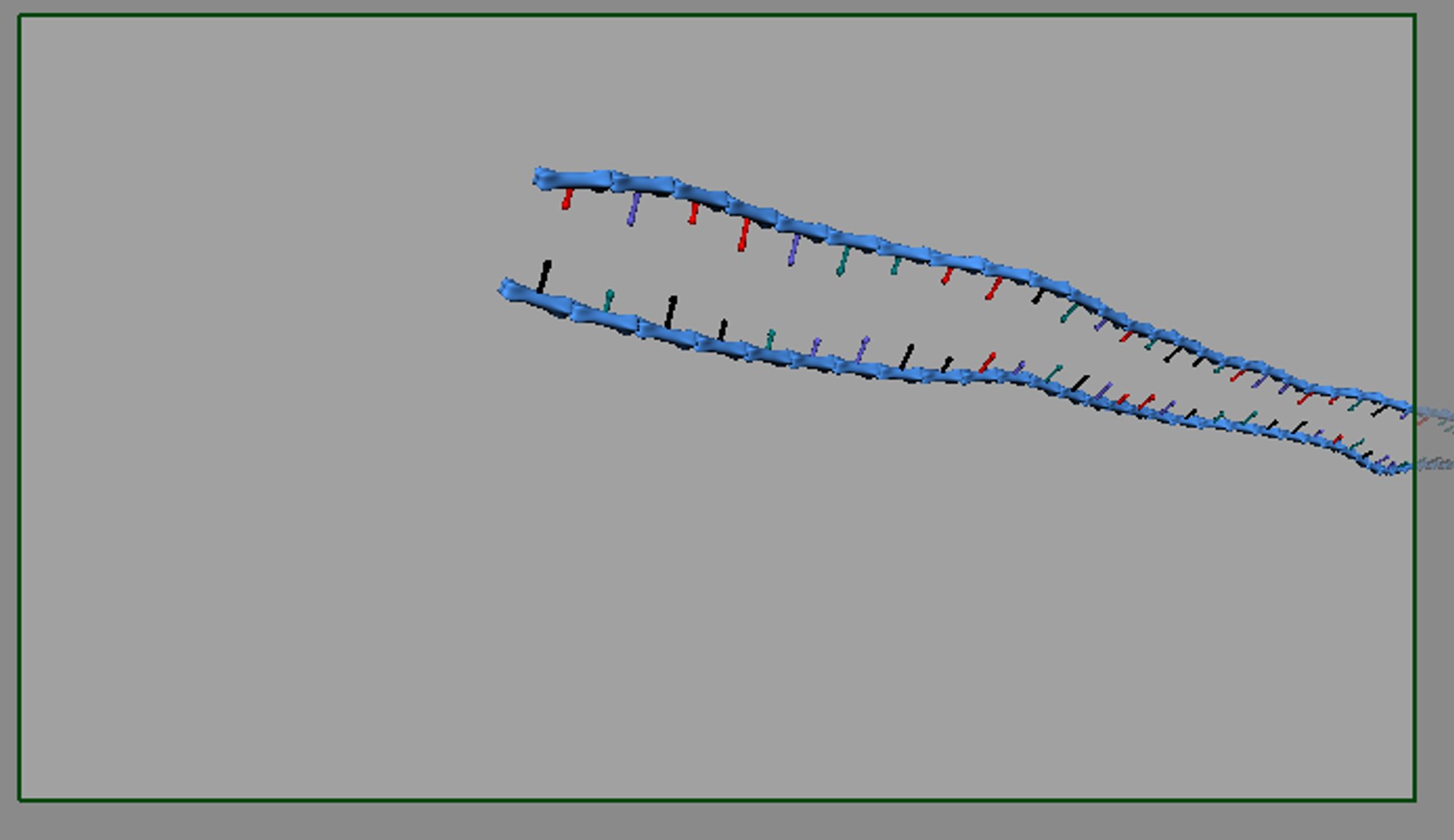 Maya Rigged Dna Helix