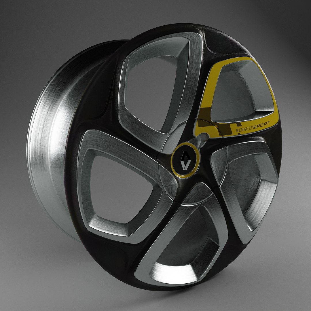 3D Model 18 Renault Car Rim - TurboSquid 1706959