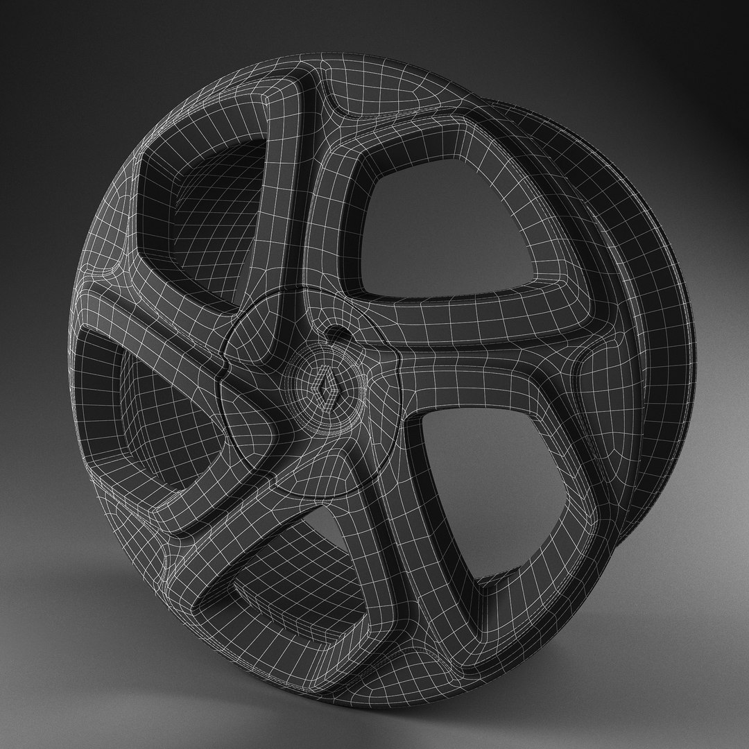 3D Model 18 Renault Car Rim - TurboSquid 1706959