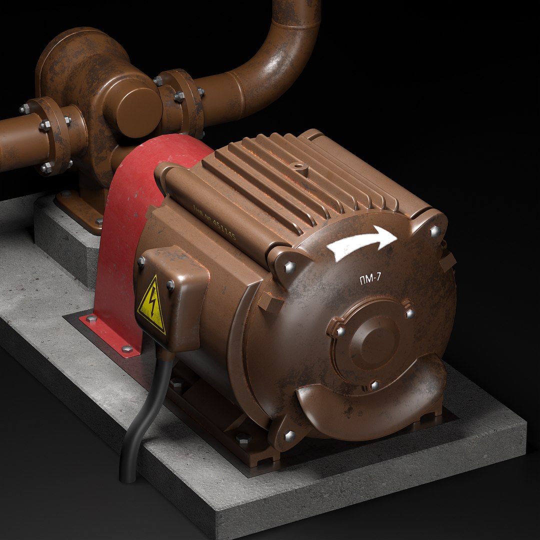 3D gear pump real looking model - TurboSquid 1543852