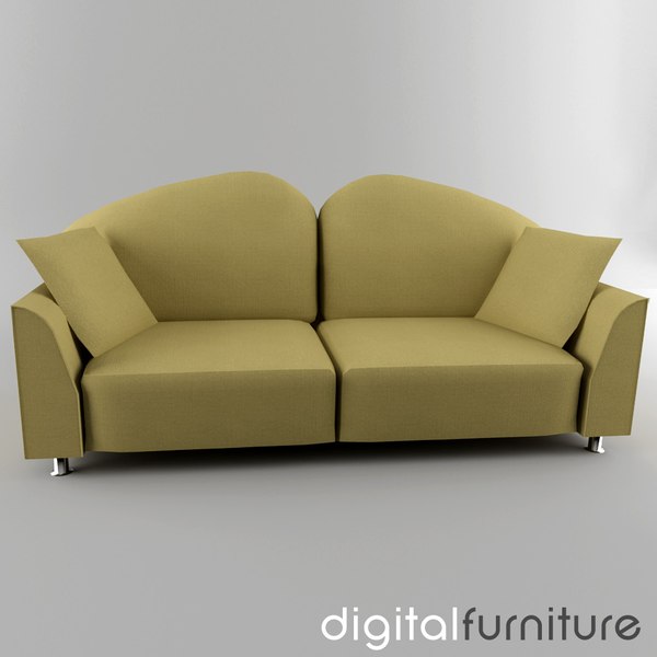 3d model sofa digital