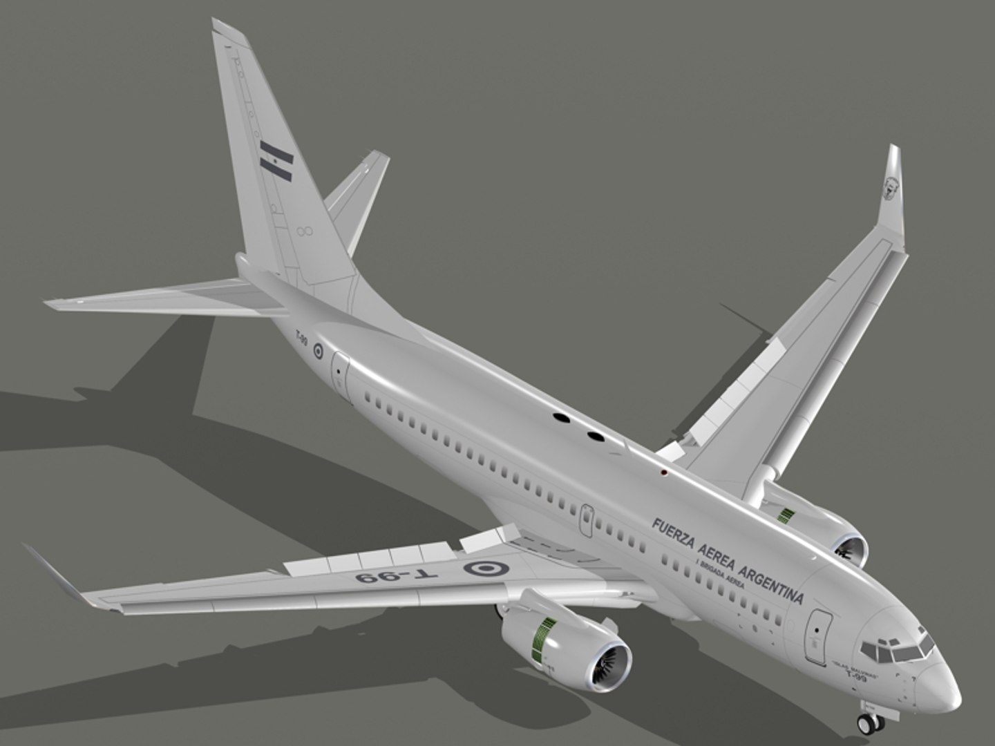 Boeing 737-700 T-99 Fuerza Aerea Argentina 3D Model - TurboSquid 1750062