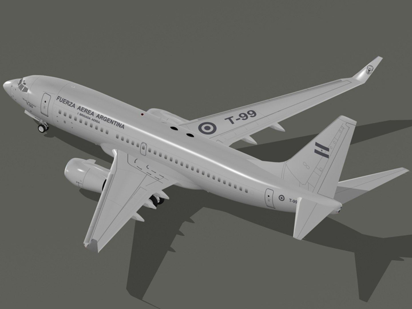 Boeing 737-700 T-99 Fuerza Aerea Argentina 3D Model - TurboSquid 1750062