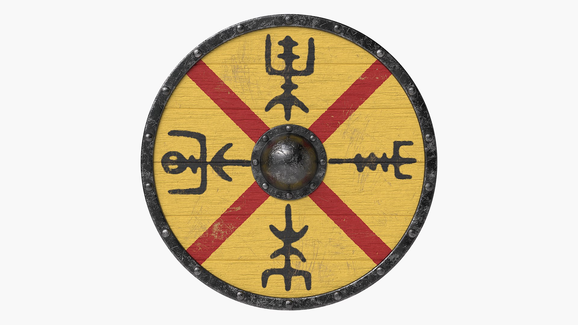 Viking Shield V1 Design 6 3D Model - TurboSquid 2285379