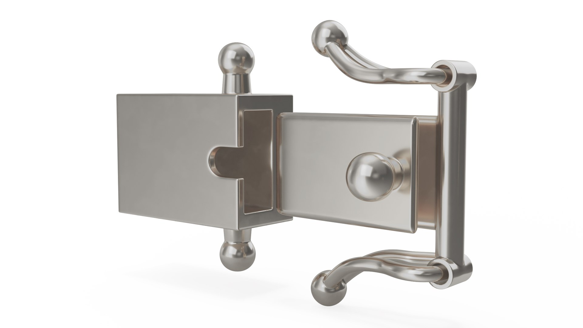 3D Silver Jewelry Clasps Collection 4 Model - TurboSquid 2145579