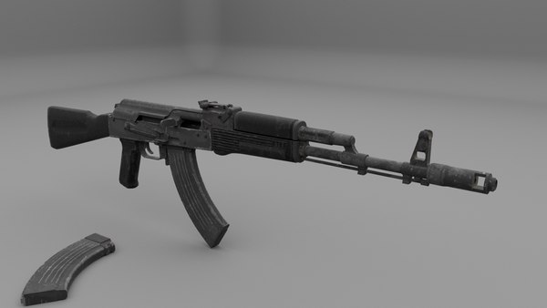 AK103 총 모델 3D 모델 - TurboSquid 2105057