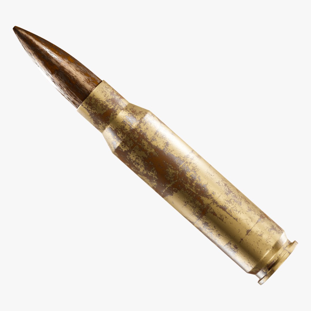 Bullet 50cal 3D model - TurboSquid 1984802