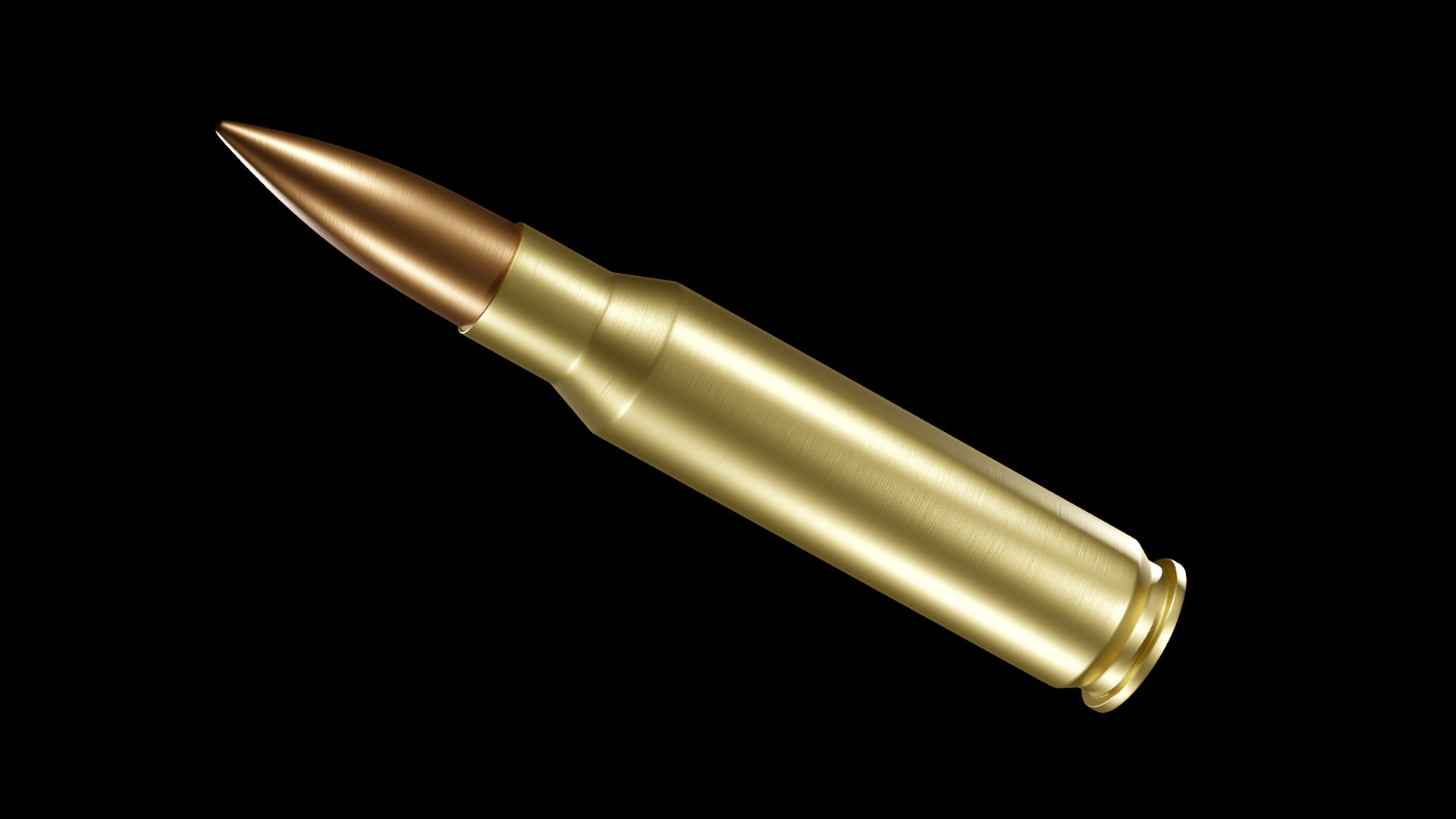 Bullet 50cal 3D Model - TurboSquid 1984802