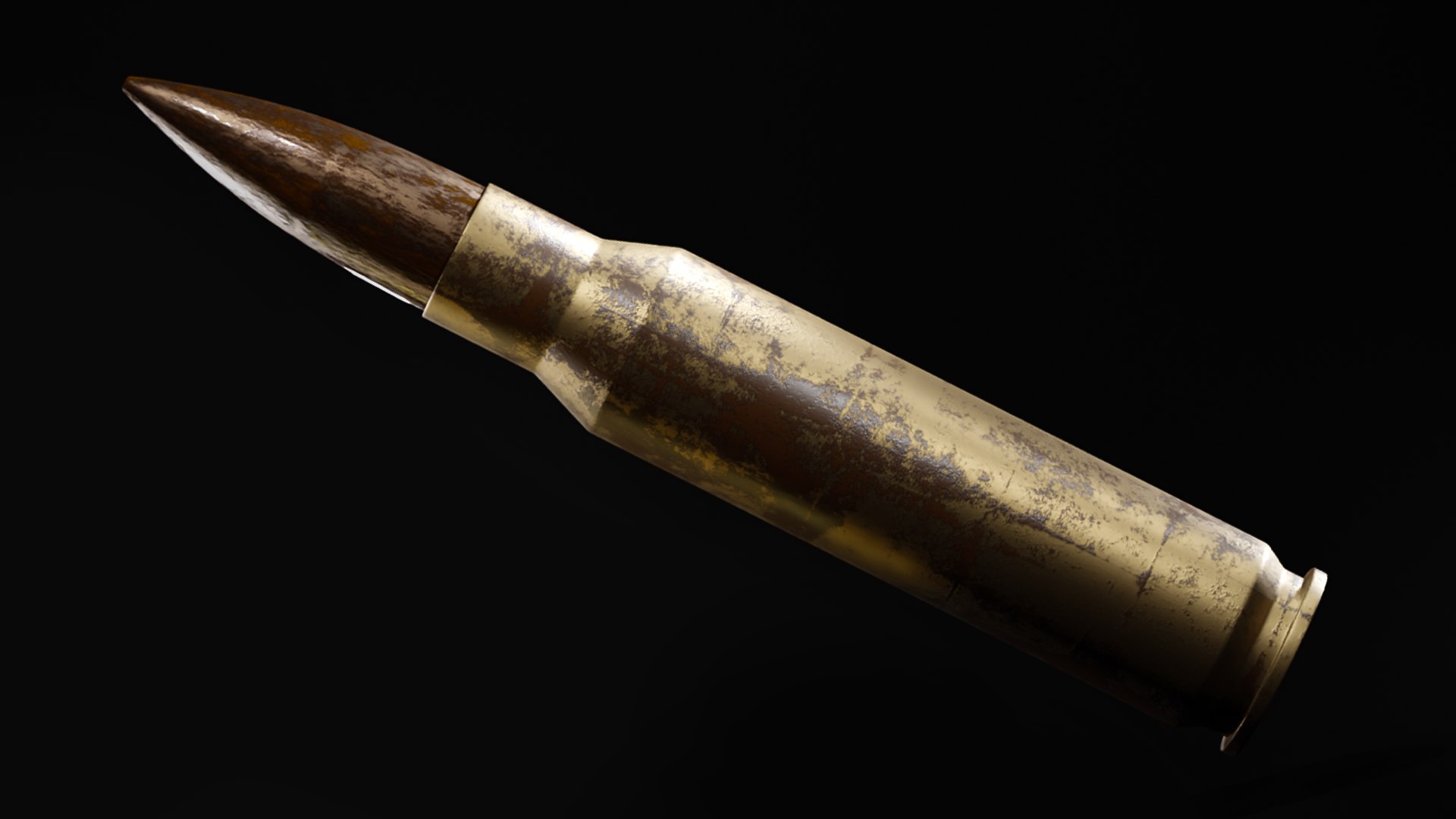 Bullet 50cal 3D Model - TurboSquid 1984802
