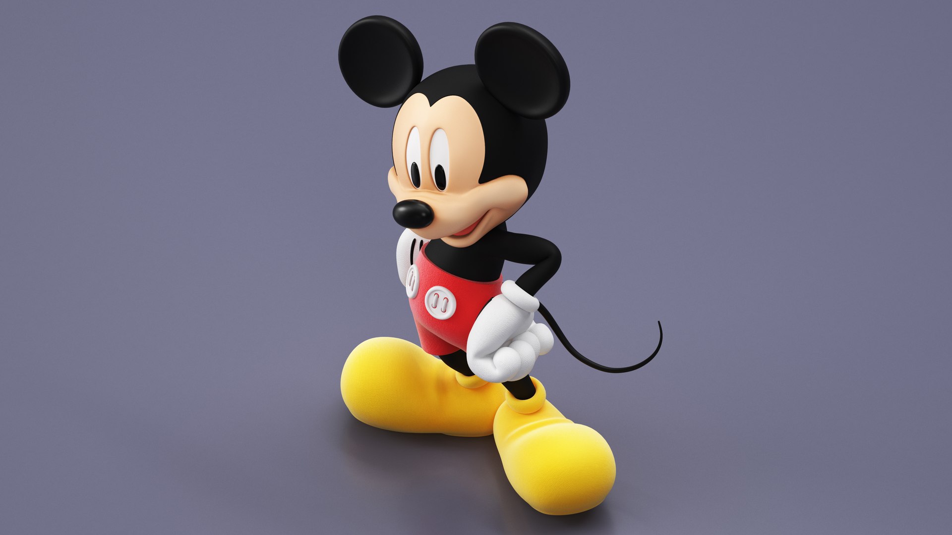 Character Mickey Mouse Standing 3D model - TurboSquid 2037568