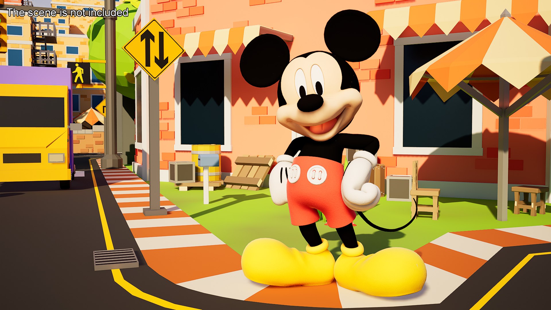 Character Mickey Mouse Standing 3D model - TurboSquid 2037568