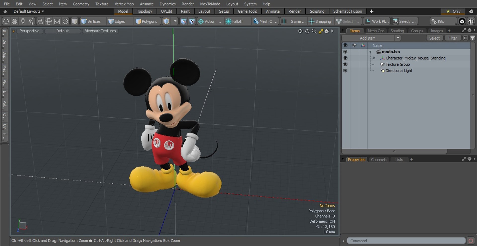 Character Mickey Mouse Standing 3D Model - TurboSquid 2037568