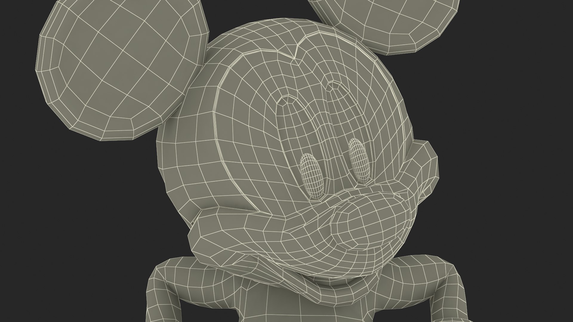 Character Mickey Mouse Standing 3D Model - TurboSquid 2037568