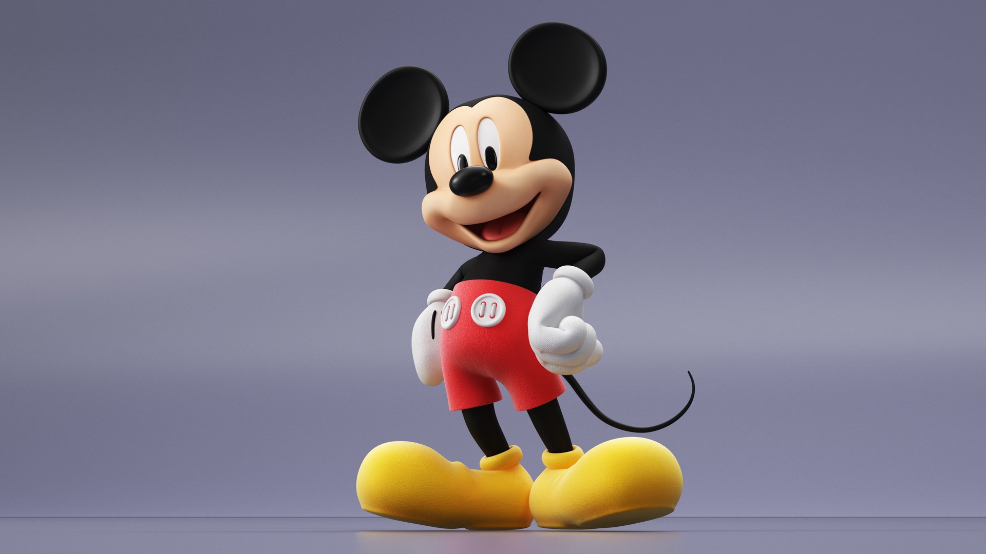 Character Mickey Mouse Standing 3D model - TurboSquid 2037568