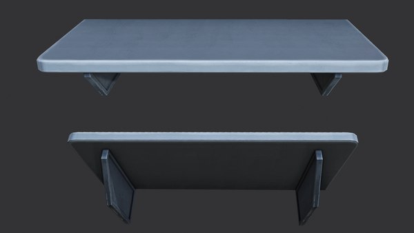 3d metal shelf 01 model