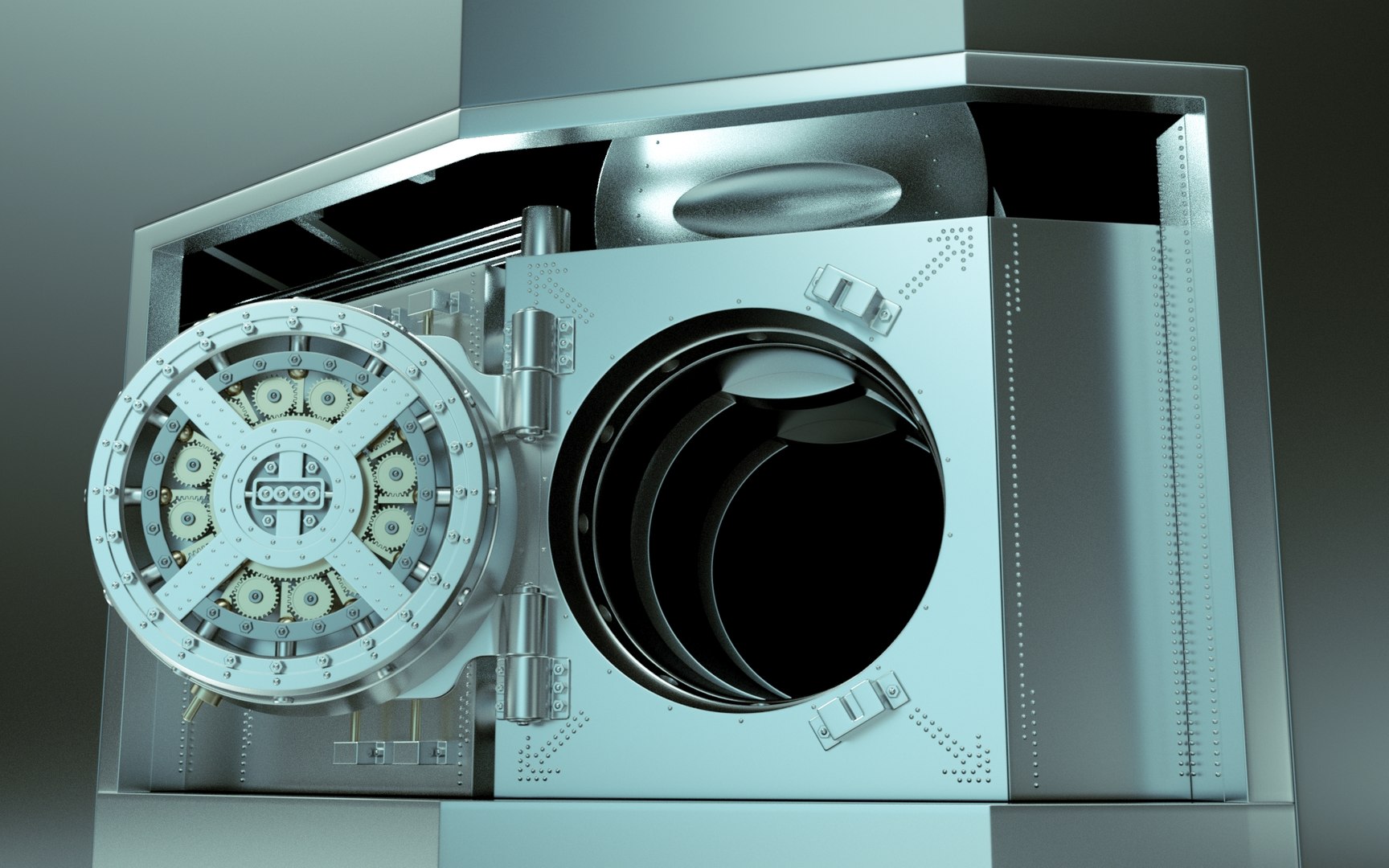 3D Bank Vault Model - TurboSquid 2169623