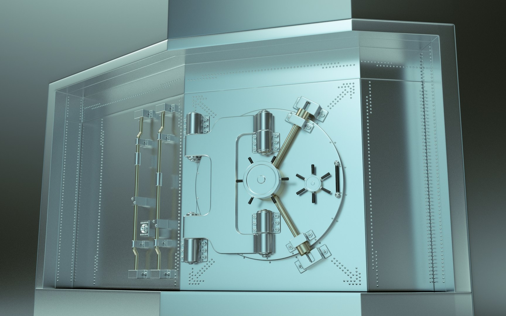 3D Bank Vault Model - TurboSquid 2169623