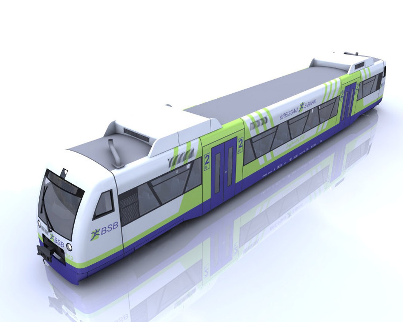 Rs-1 Regio Shuttle Passenger Train 3d Obj