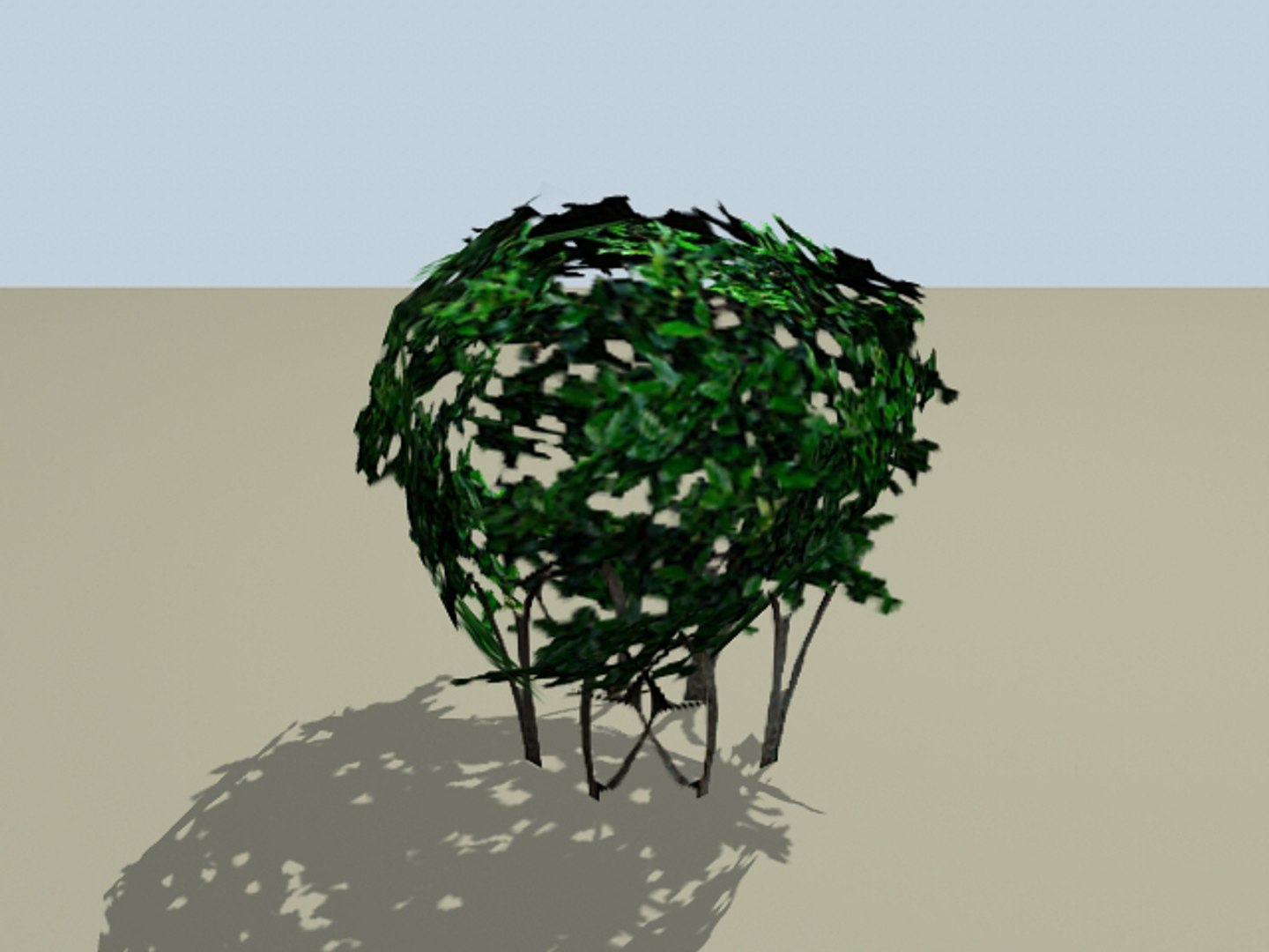 Small Bush 3d Obj