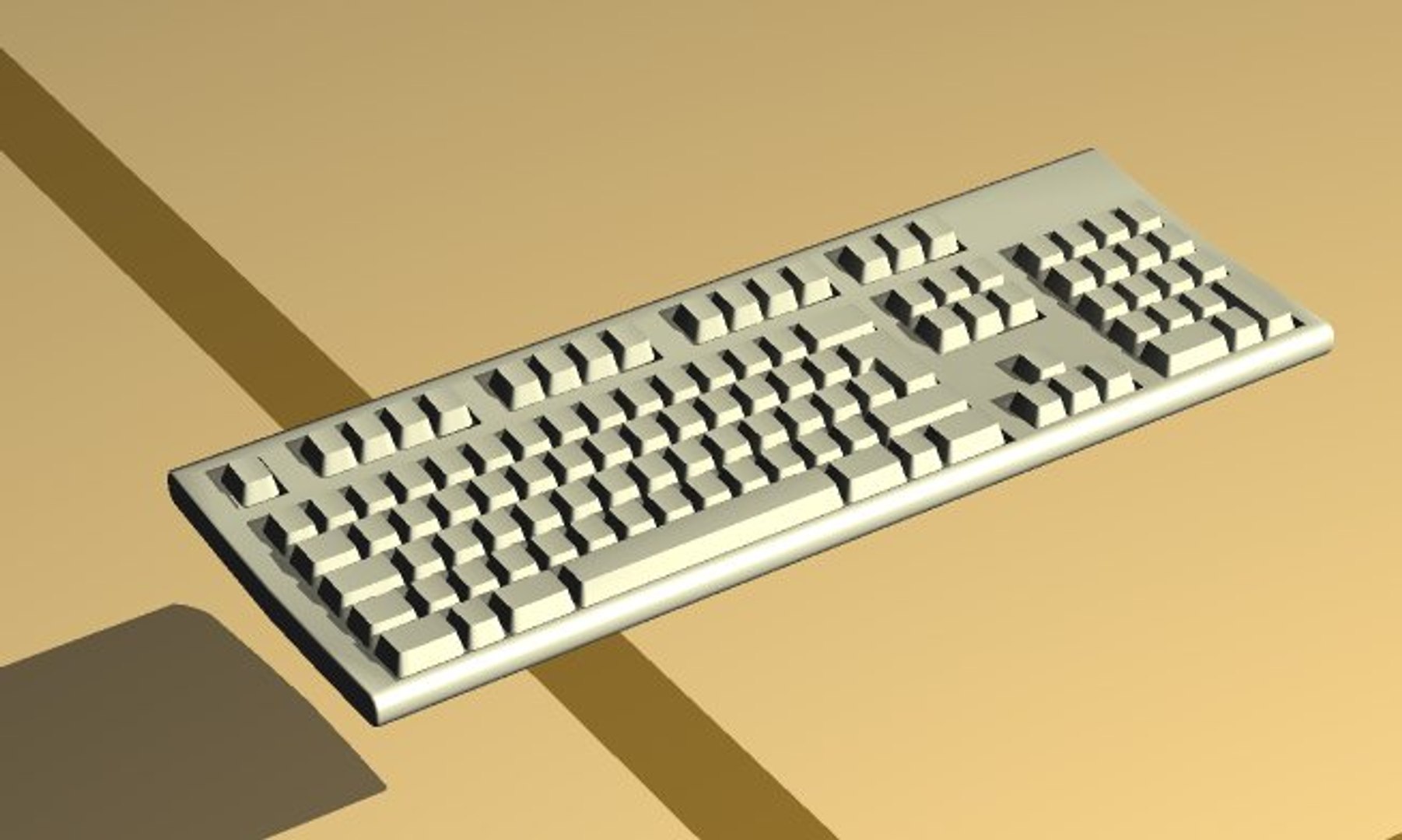 3d model of keyboard