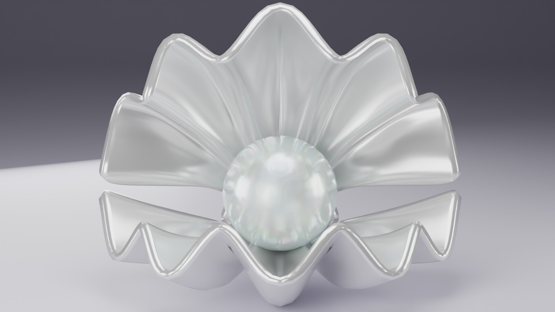 3D Shell And Pearl Model - TurboSquid 2389490