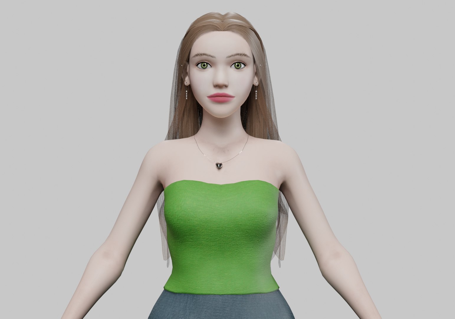 Pretty Young Woman V31158 3D Model - TurboSquid 2267201