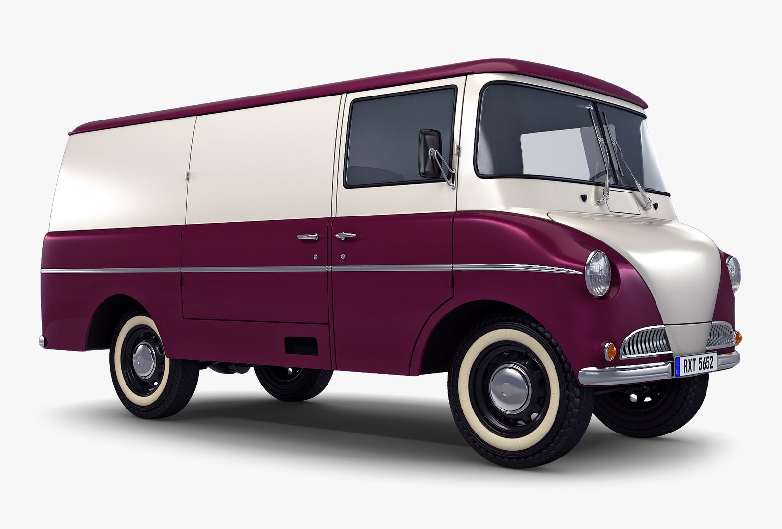 Generic Retro Cargo Van M 2 Model - TurboSquid 1859001