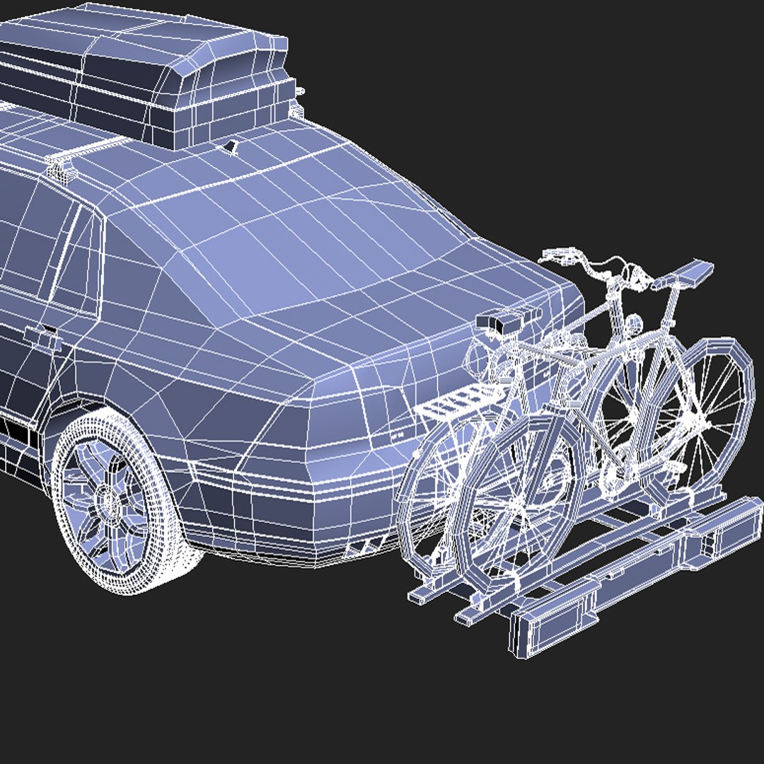 3d Car Bicycle Carrier Model