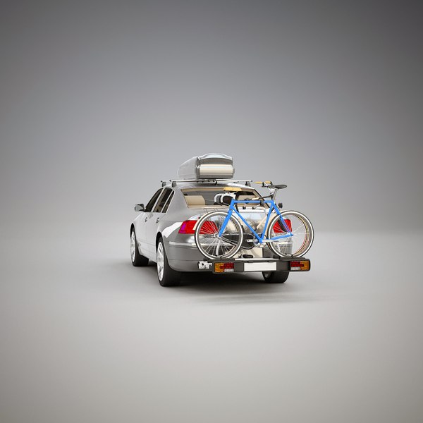 3d car bicycle carrier model