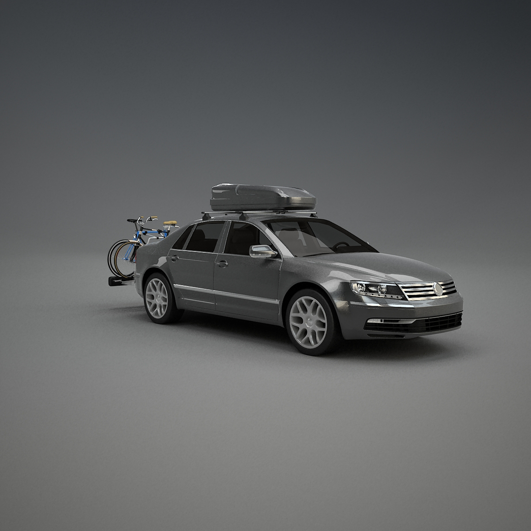 3d Car Bicycle Carrier Model