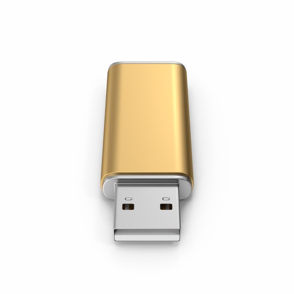 modelo 3d Unidad flash USB dorada - TurboSquid 1976782
