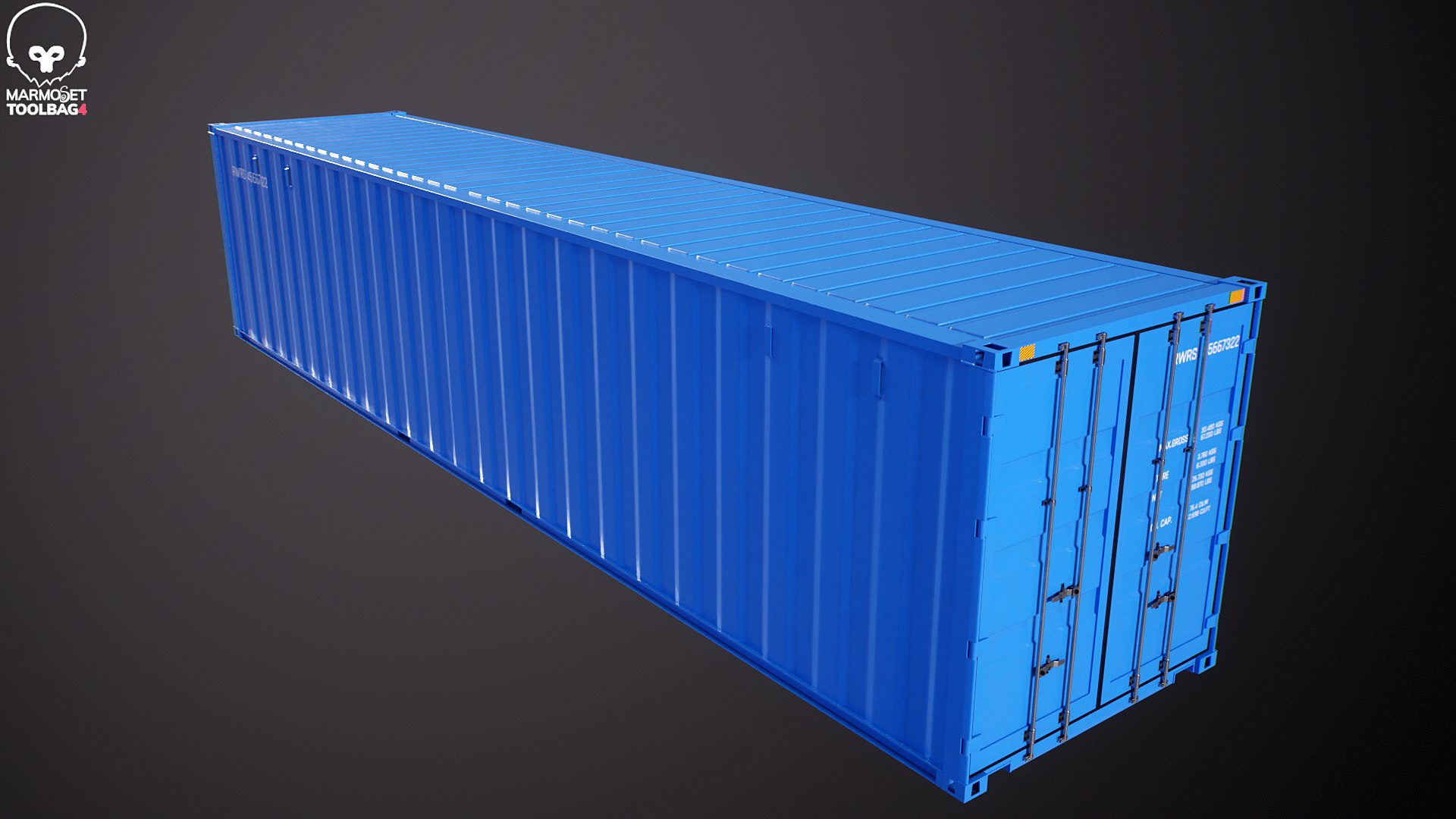 Intermodal Shipping Container 40-foot-long 3D Model - TurboSquid 2287130