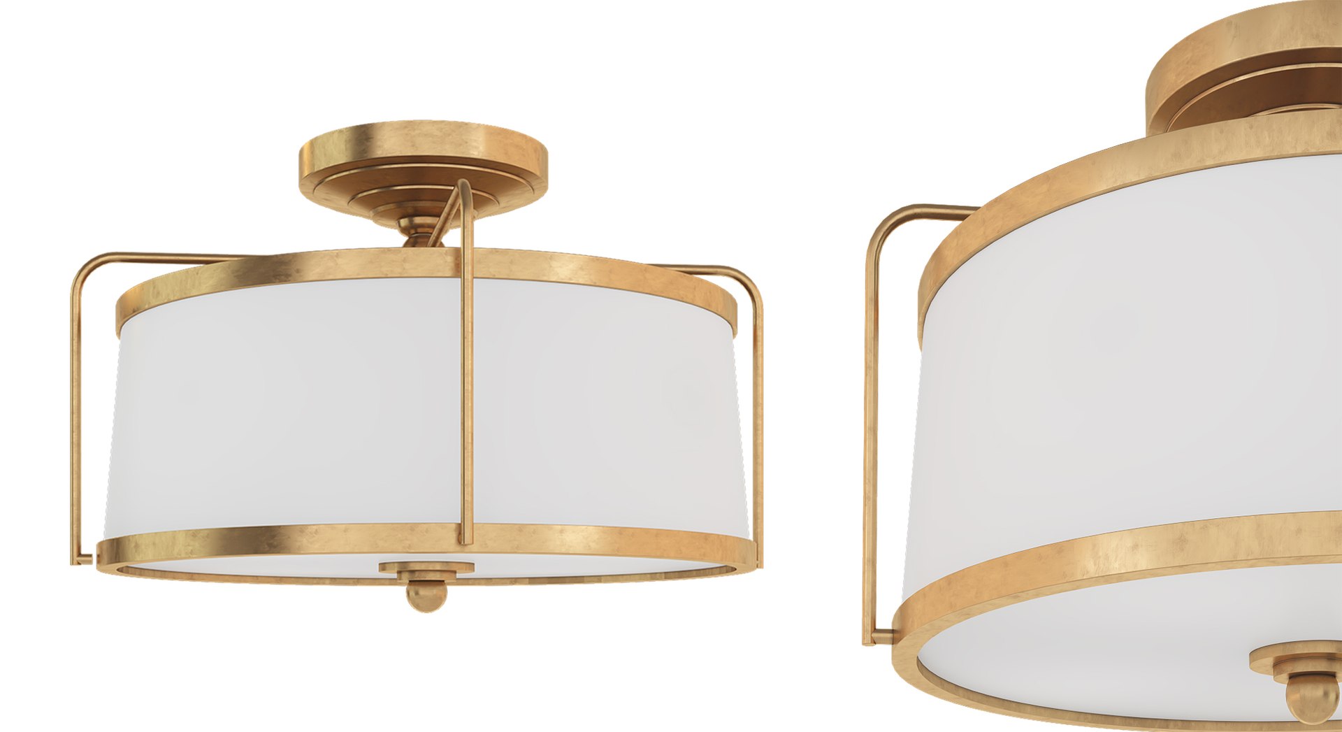 Stonington Medium Semi-Flush Mount 3D - TurboSquid 2011606