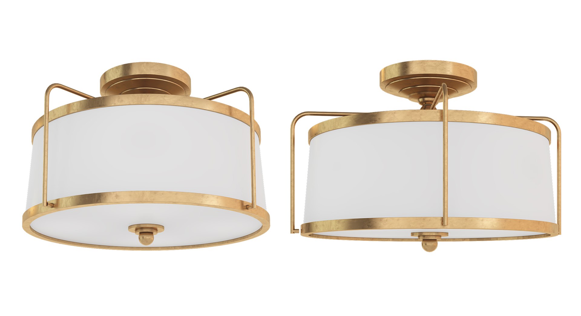 Stonington Medium Semi-Flush Mount 3D - TurboSquid 2011606