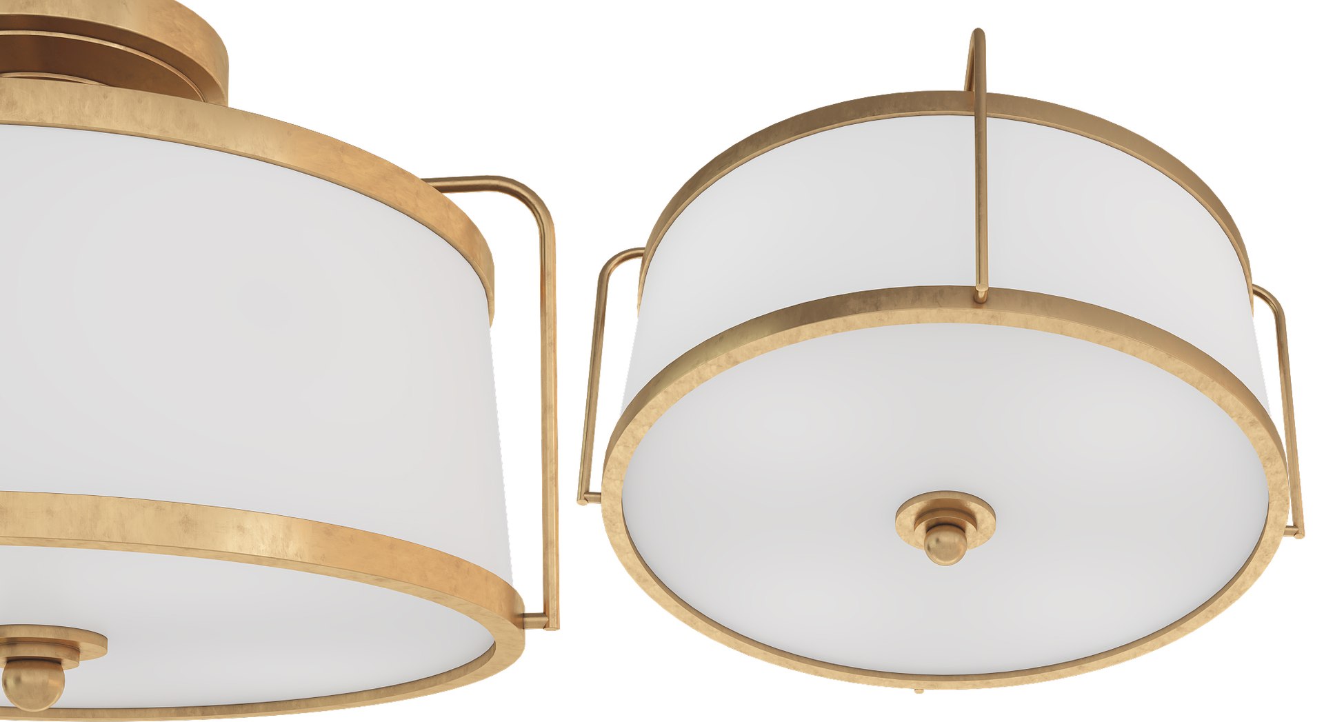 Stonington Medium Semi-Flush Mount 3D - TurboSquid 2011606