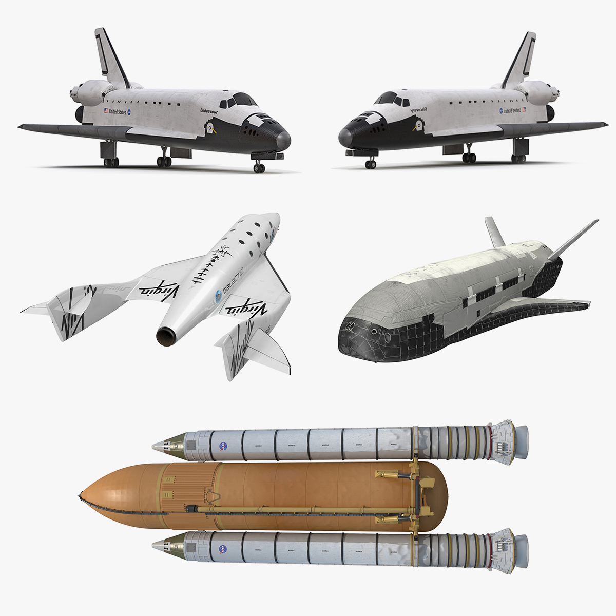 modelo 3d Colección de transbordadores espaciales 4 - TurboSquid 1676720