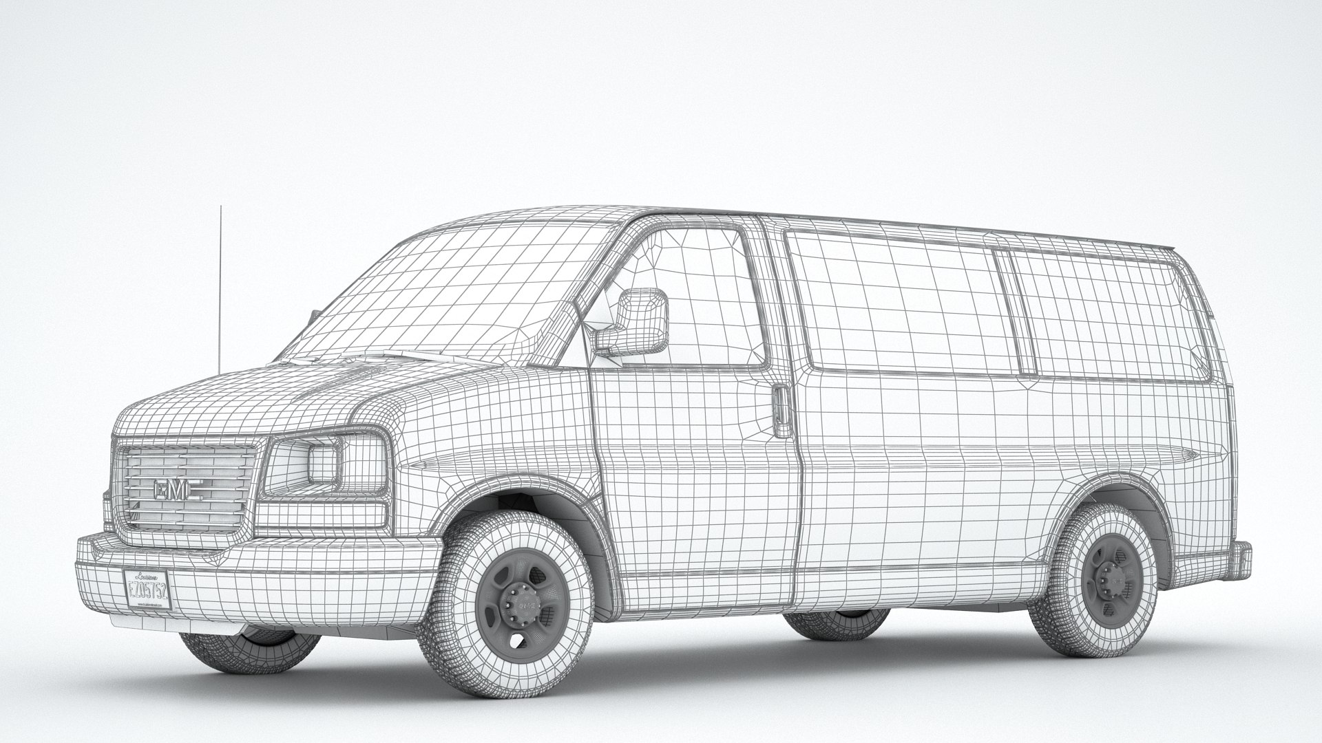 GMC Savana Cargo Van 3D Model - TurboSquid 2188327