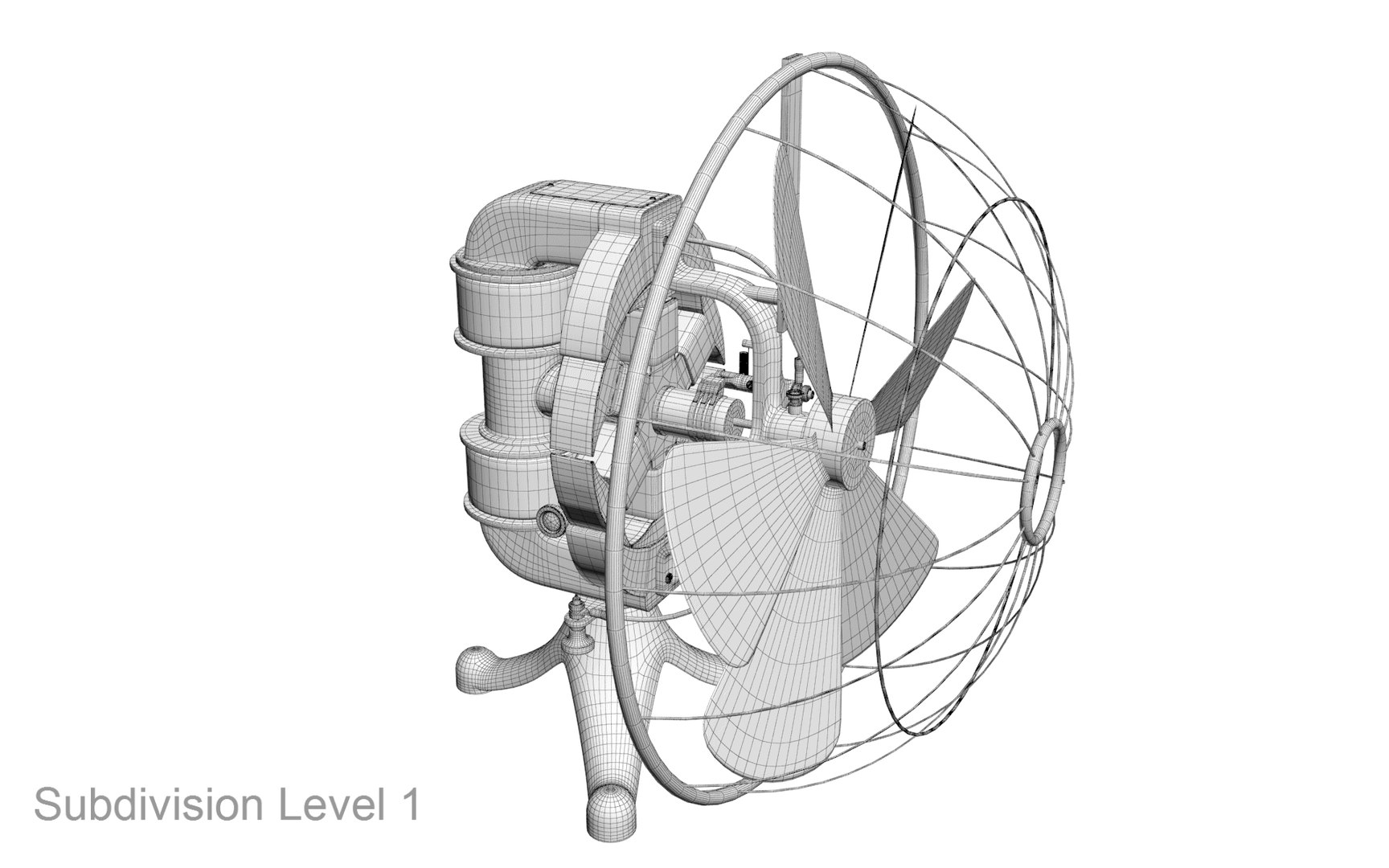 3D Edison Fan - TurboSquid 2419977