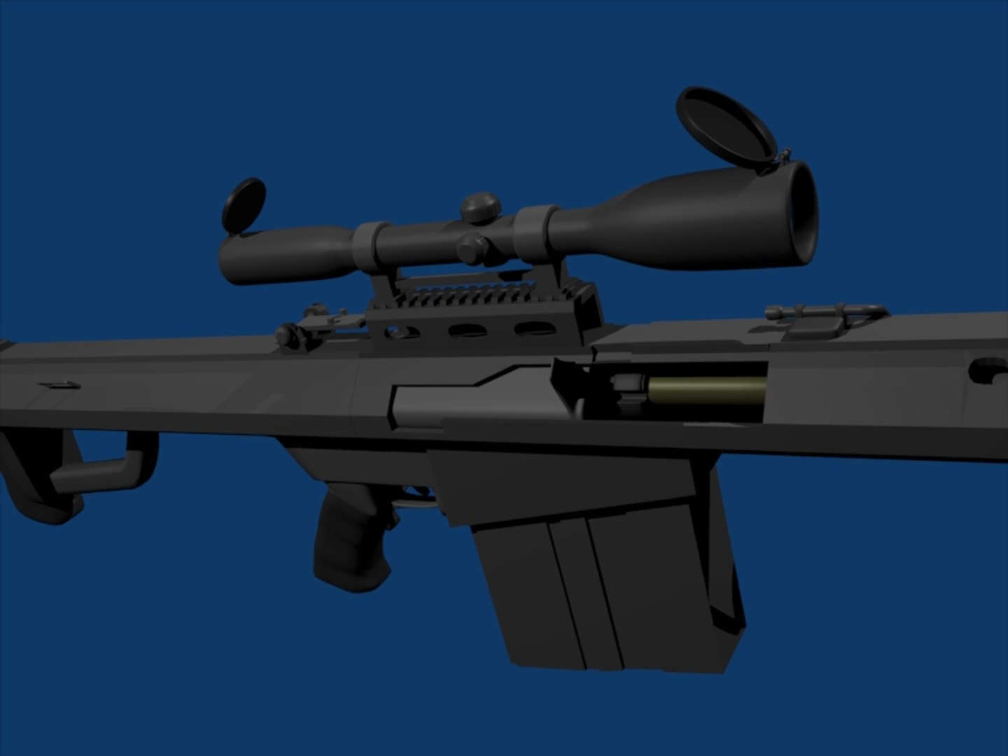 Free Barret M82a1 M82 3d Model