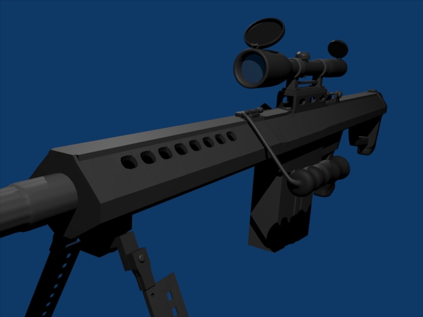 Free Barret M82a1 M82 3d Model