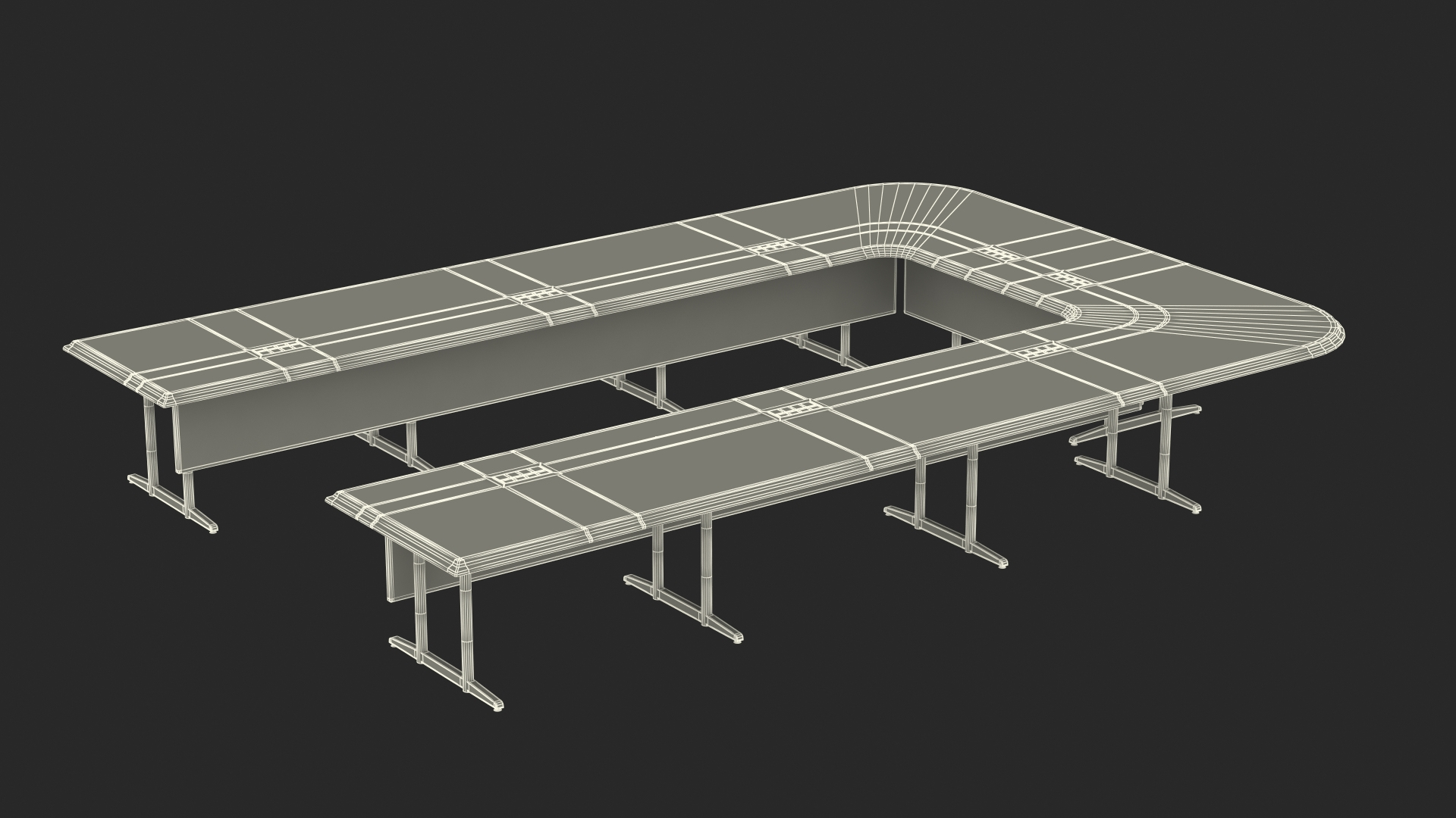 Conference Table Shapes Boat Shape Conference Table C/w Chrome Abies