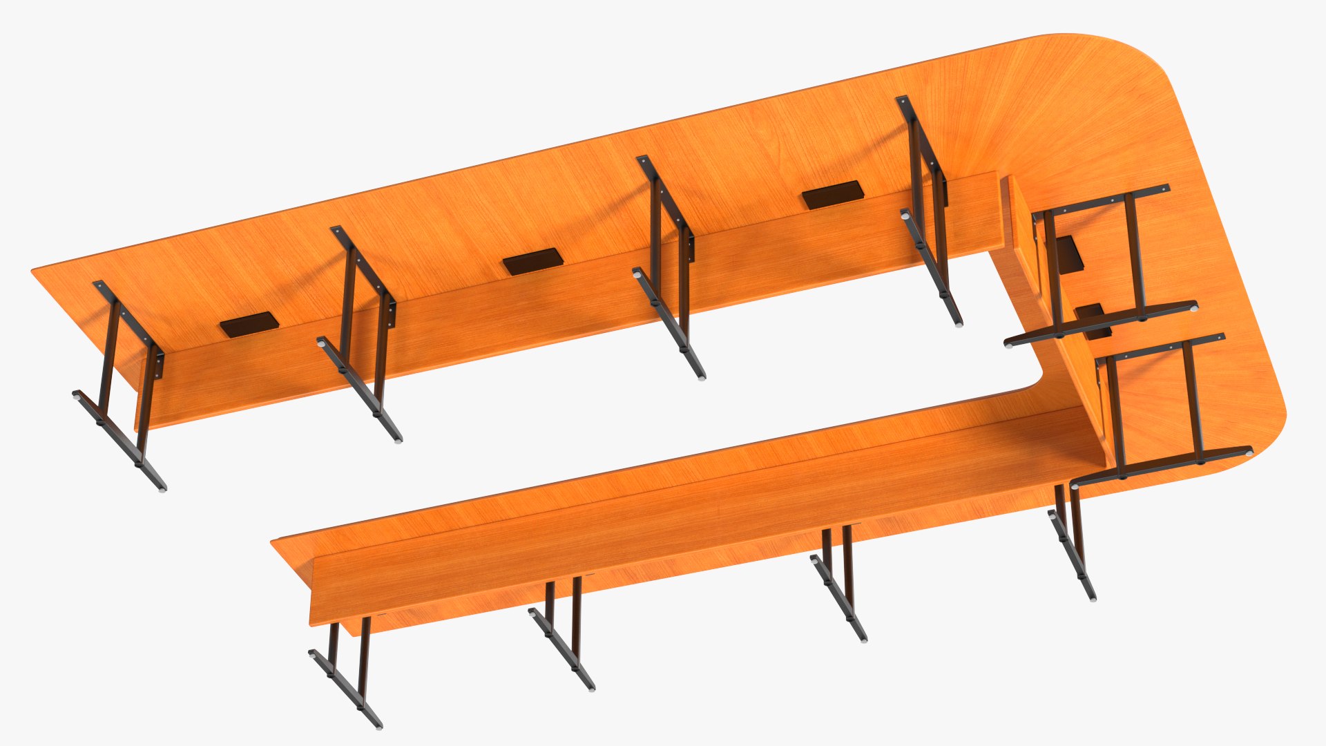 Modern U Shape Conference Table 3D model - TurboSquid 1767386