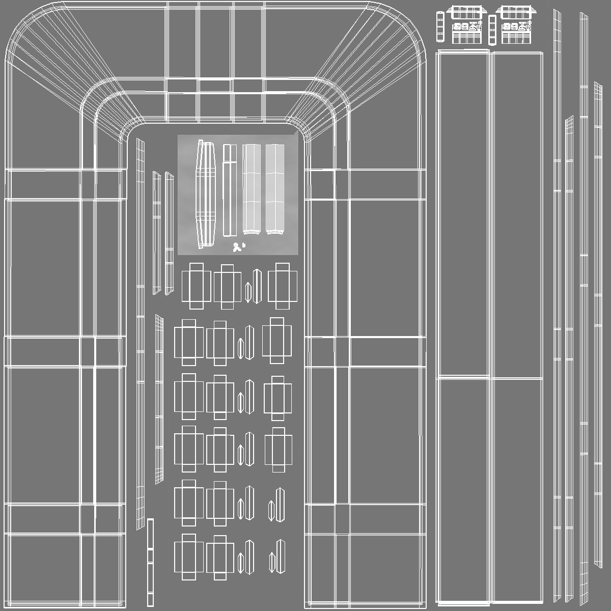 Modern U Shape Conference Table 3D model - TurboSquid 1767386