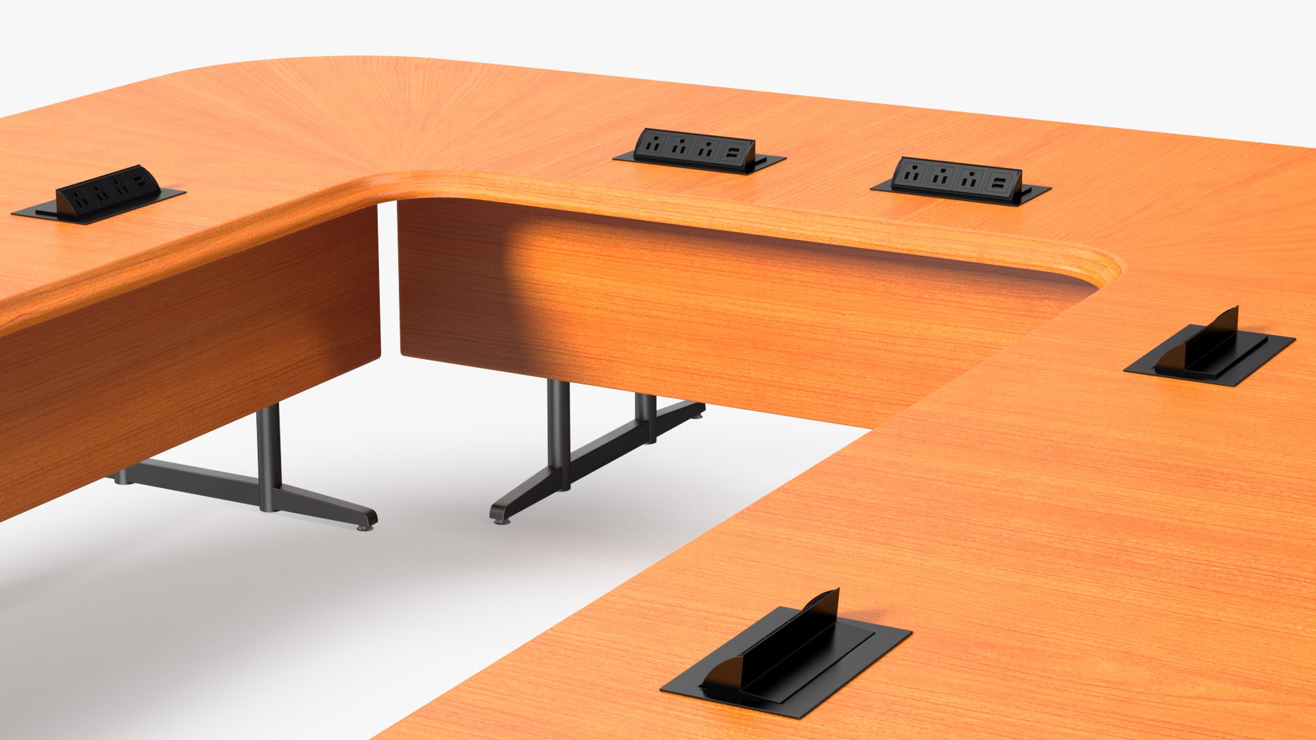 Modern U Shape Conference Table 3D model - TurboSquid 1767386